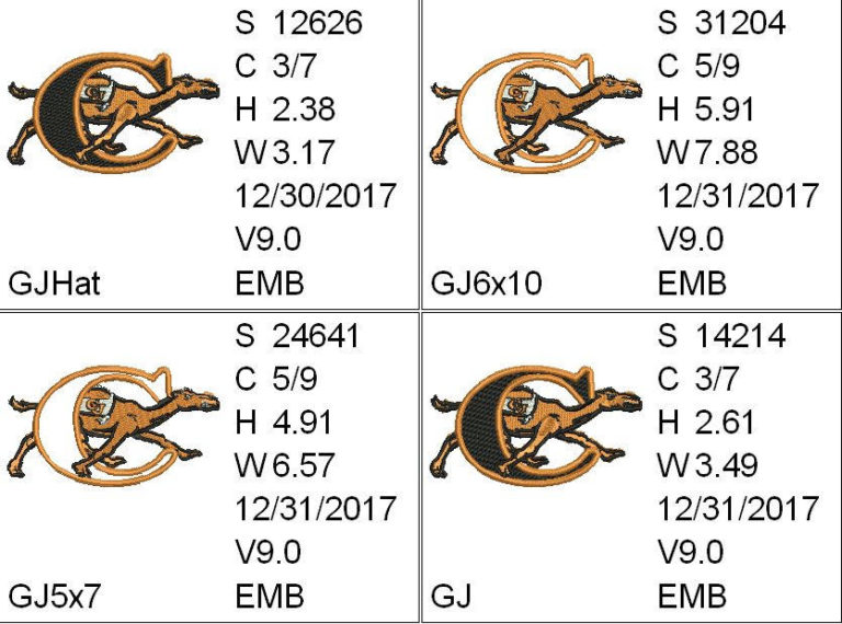 Campbell Fighting Camels - NCAA Sports Team Logo - 4 sizes - Embroidery ...